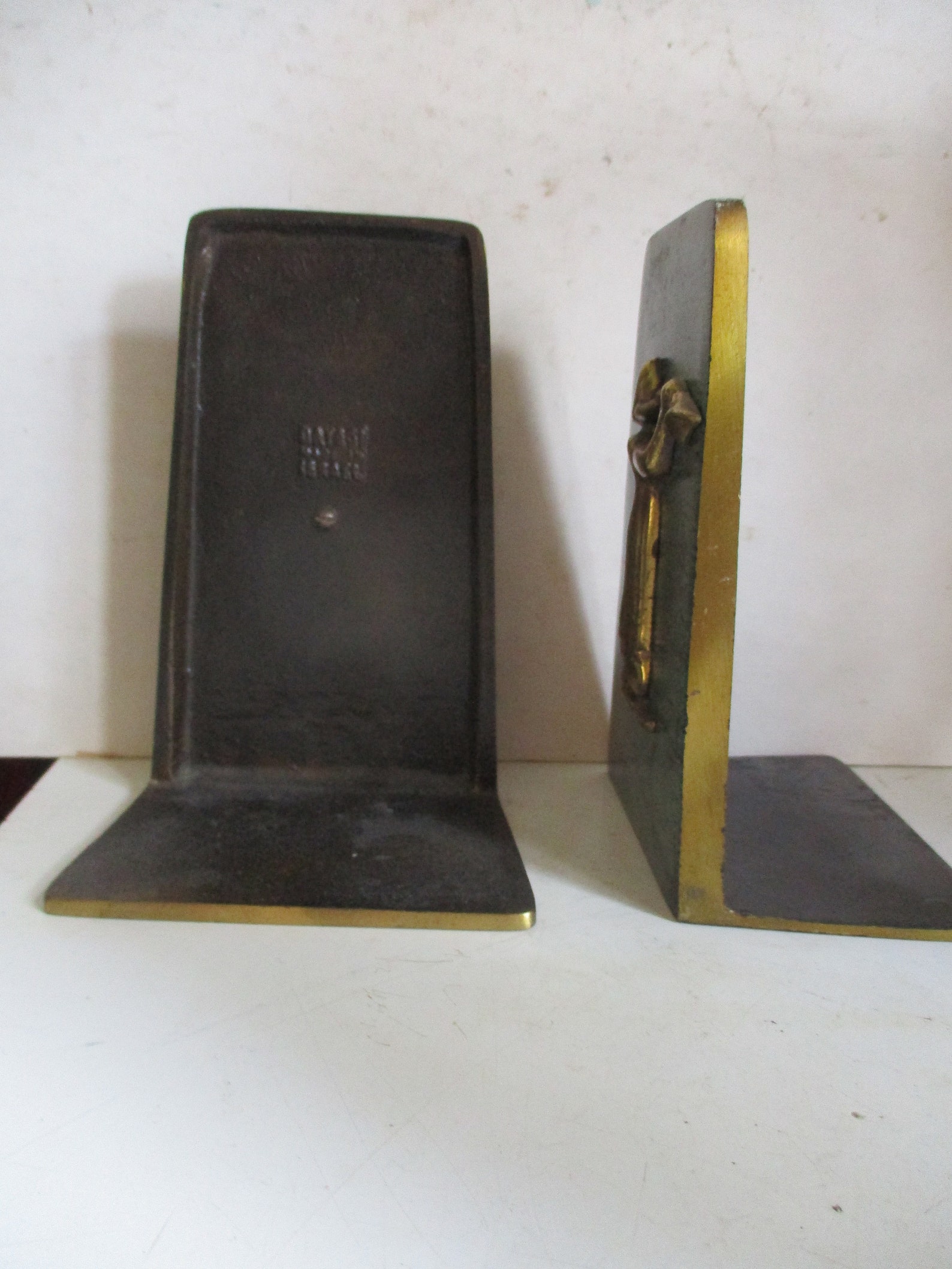 Bronze Bookends Dayagi of Israel Bronze and Brass Forms - Etsy