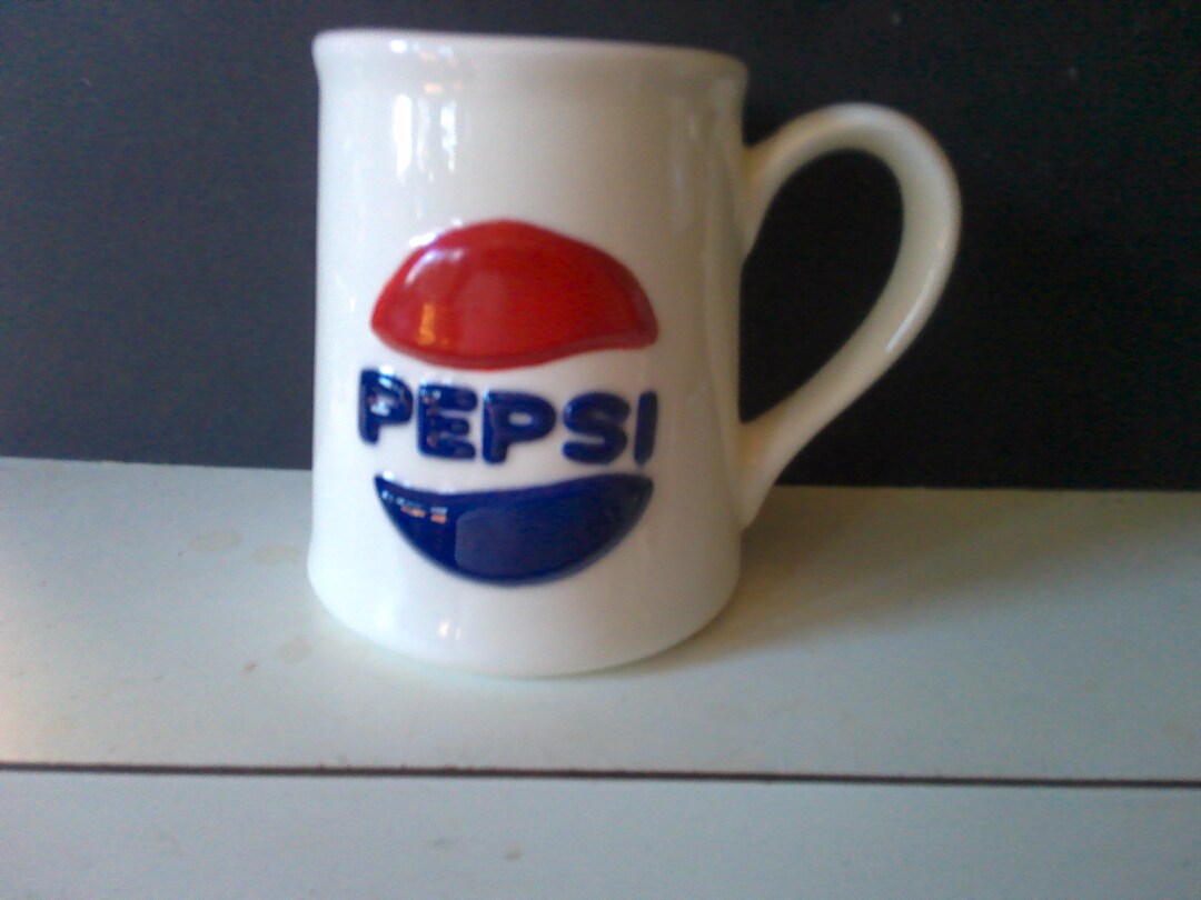 Pepsi Cola Ceramic Souvenir Mug -vintage 32 Oz Form With 3" Diam ...