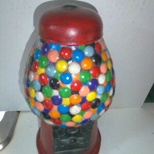 Gumball Machine Bank CERAMIC REPLICA of Classic Coin Operated Form 10 ...