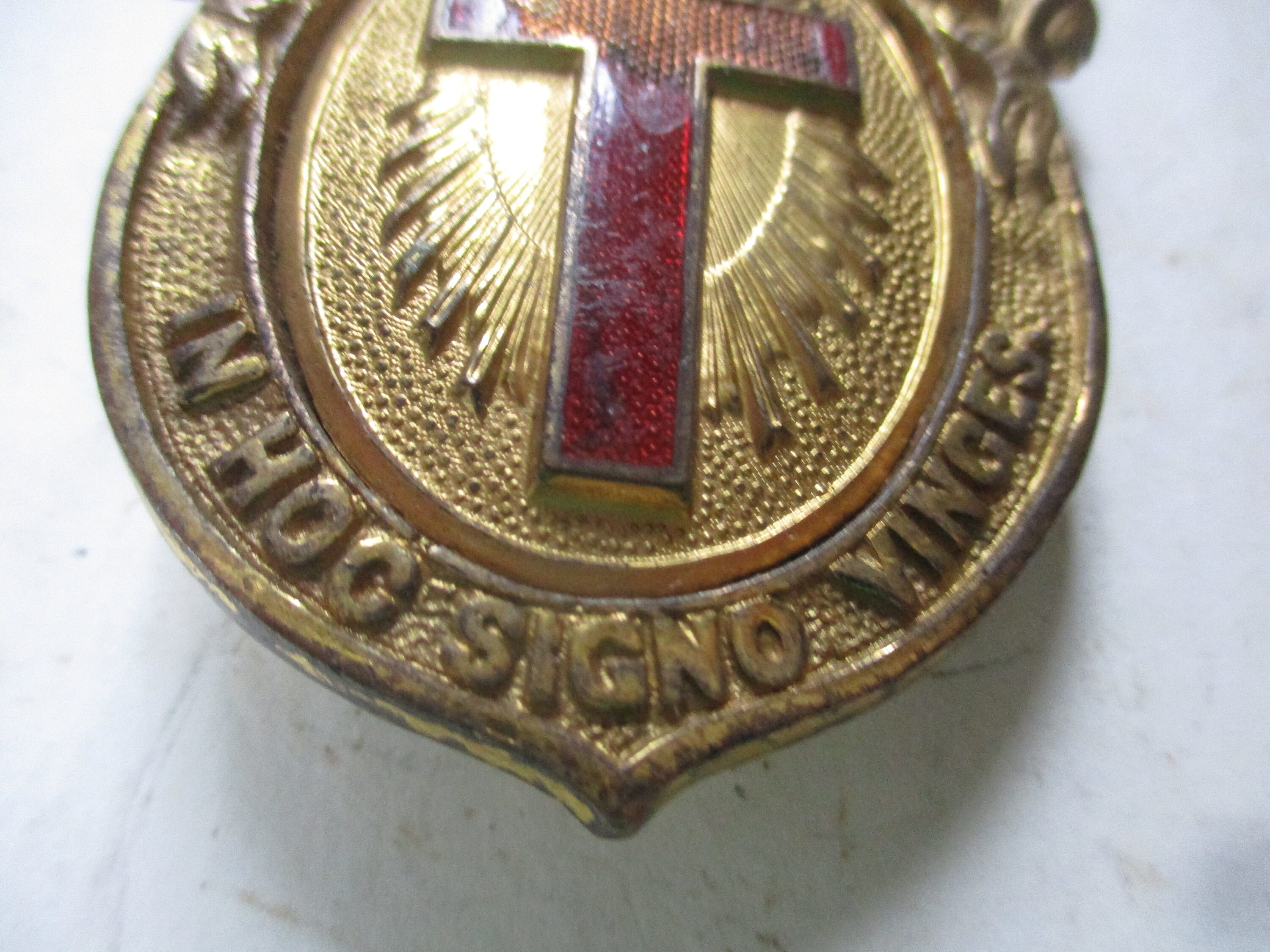 Masonic Knights Templar Red Cross (enamel) Brass Belt Buckle - in Hoc ...