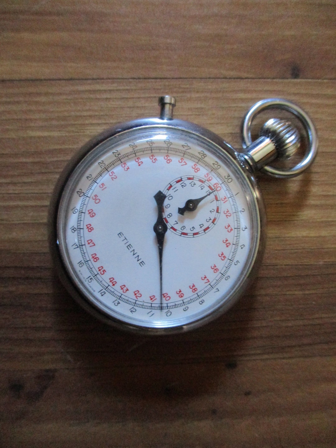 Etienne Analog Stopwatch - Swiss Made - 1/10th Two Dial - 30/60 Second ...
