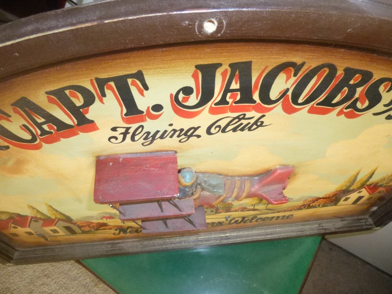 Captain Jacob's Flying School Red Triplane and Pilot - Etsy