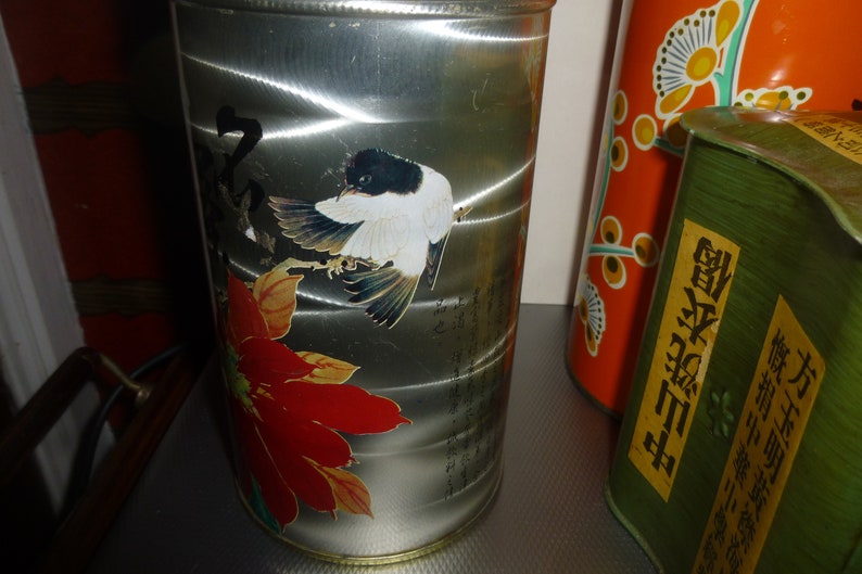 Vintage Japanese Tea Tin Caddies Classic Forms With Great - Etsy
