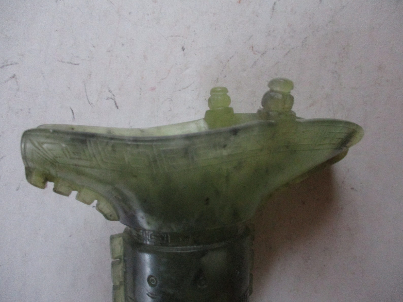 Chinese Jue Tea Cup 5 Carved Jadite 3 Legged Form - Etsy