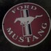 Ford Mustang Round Wall Sign- Licensed 11.25" Diam. Enamel Sign by Ande ...