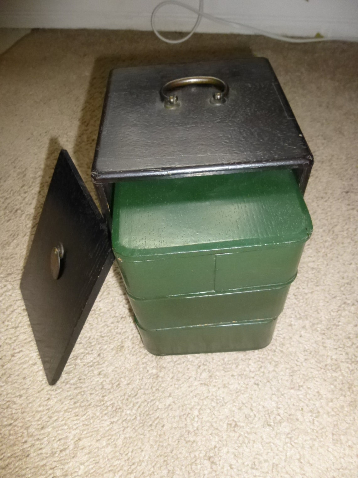 Funky and Elegant Bento Box Jubako Stack Wood Carrying | Etsy