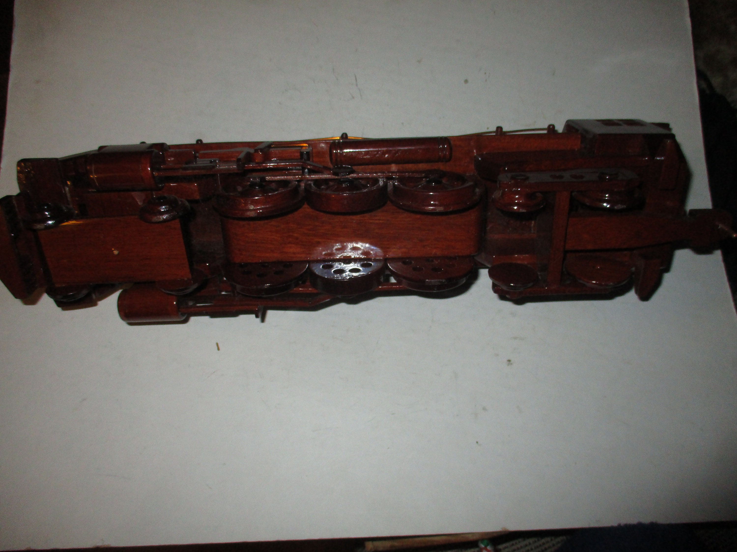 Mahogany Railroad Engine and Coal Car Model Hand Carved Form | Etsy