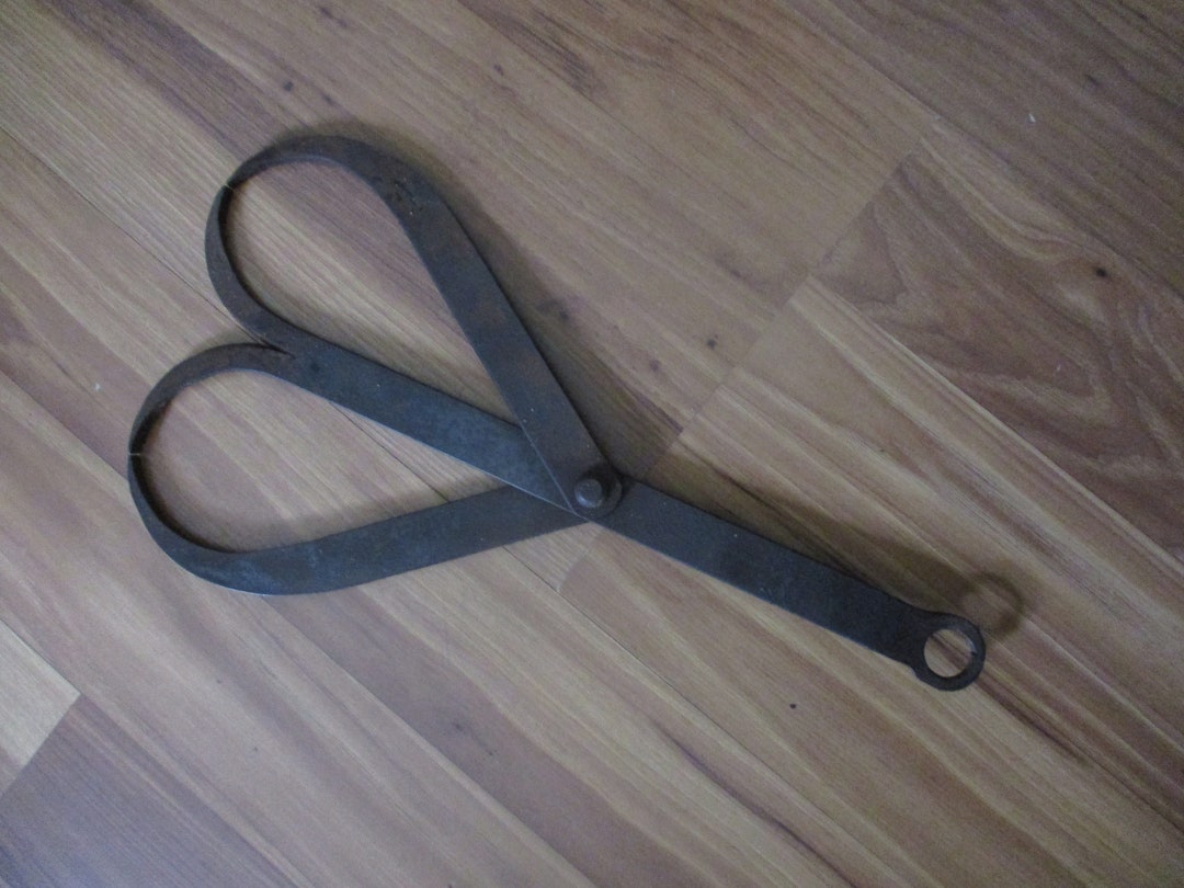 Heart Shaped Double Calipers - Unusual Antique Blacksmiths Tool - 11.5 ...