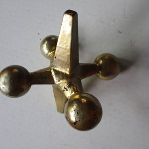 Giant Jack Figurine Cast Iron Form 6.5 Across Gold Finish With Light ...