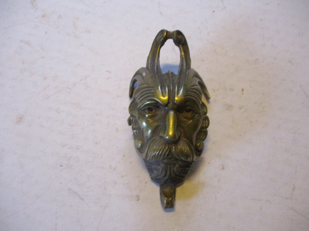 Devil-ish Door Decor - Belle Epoque French Bronze 5.25" X 2.5" X 2.5 ...