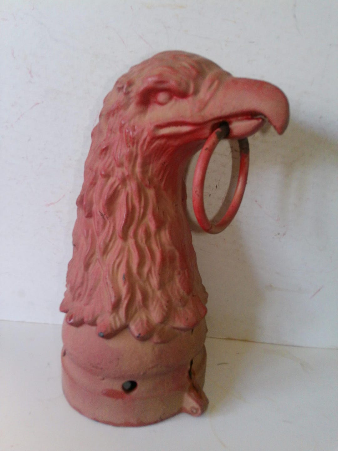 Eagle Head Hitching Post - Patriotic 11" High Cast Iron Form for 4.75 ...