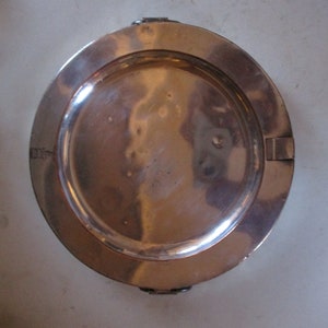 Antique Silverplate Heated Trivet With Heraldic Stag and Crown - Etsy