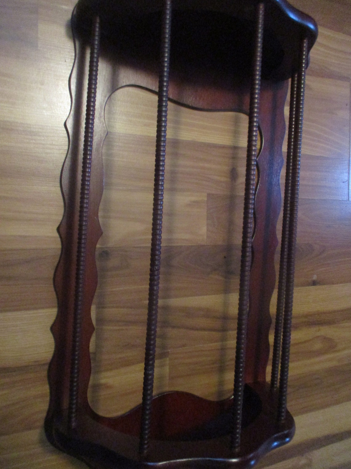 Portico Style Wall Pocket - Turned Wood Form 28.75" X 12.25" X 6" Deep ...