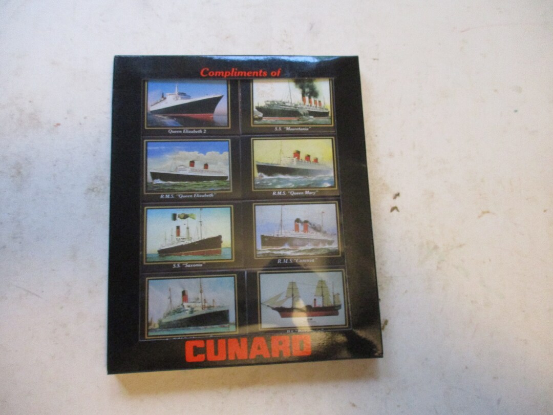 Cunard Cruise Lines Complimentary 8 Pack of Decorative Match Boxes ...