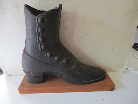 Cast Iron Antique Woman's Button up Shoe Circa 1880s Fun - Etsy