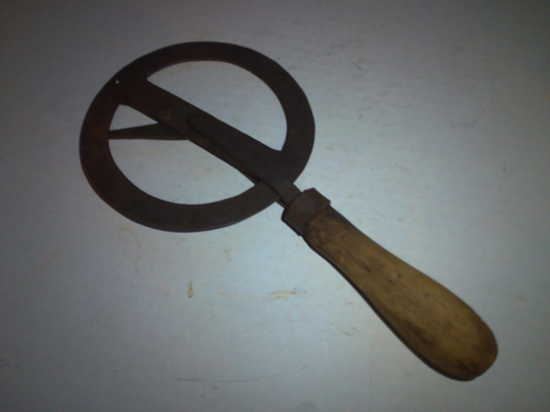 Antique Wrought Iron Traveling Measuring Wheel - Rare Wheelmakers and ...