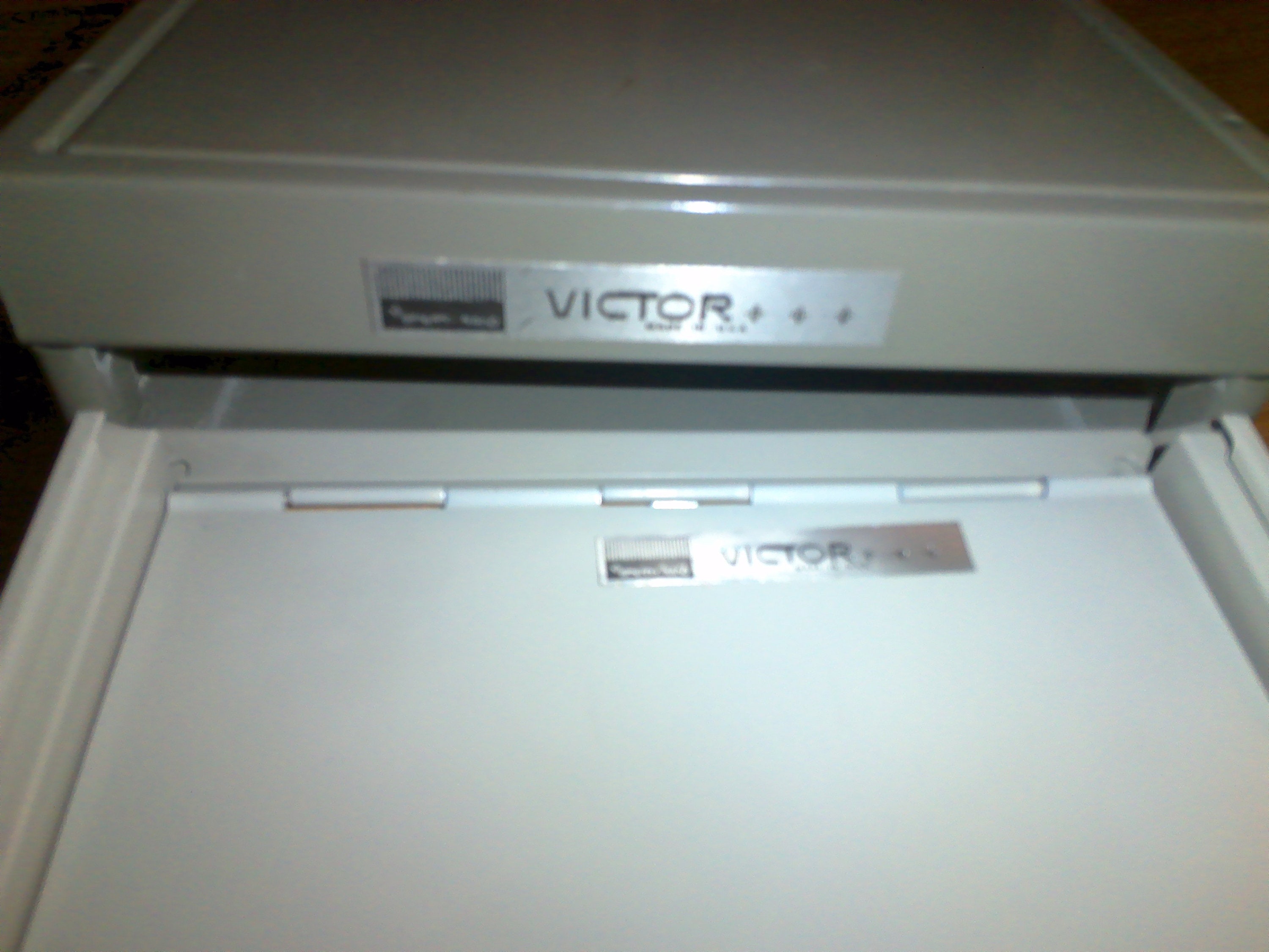 Victor Kardex 2 Drawer File Cabinet- 18" X 8" X 4.5" Deep W 50 Flaps ...