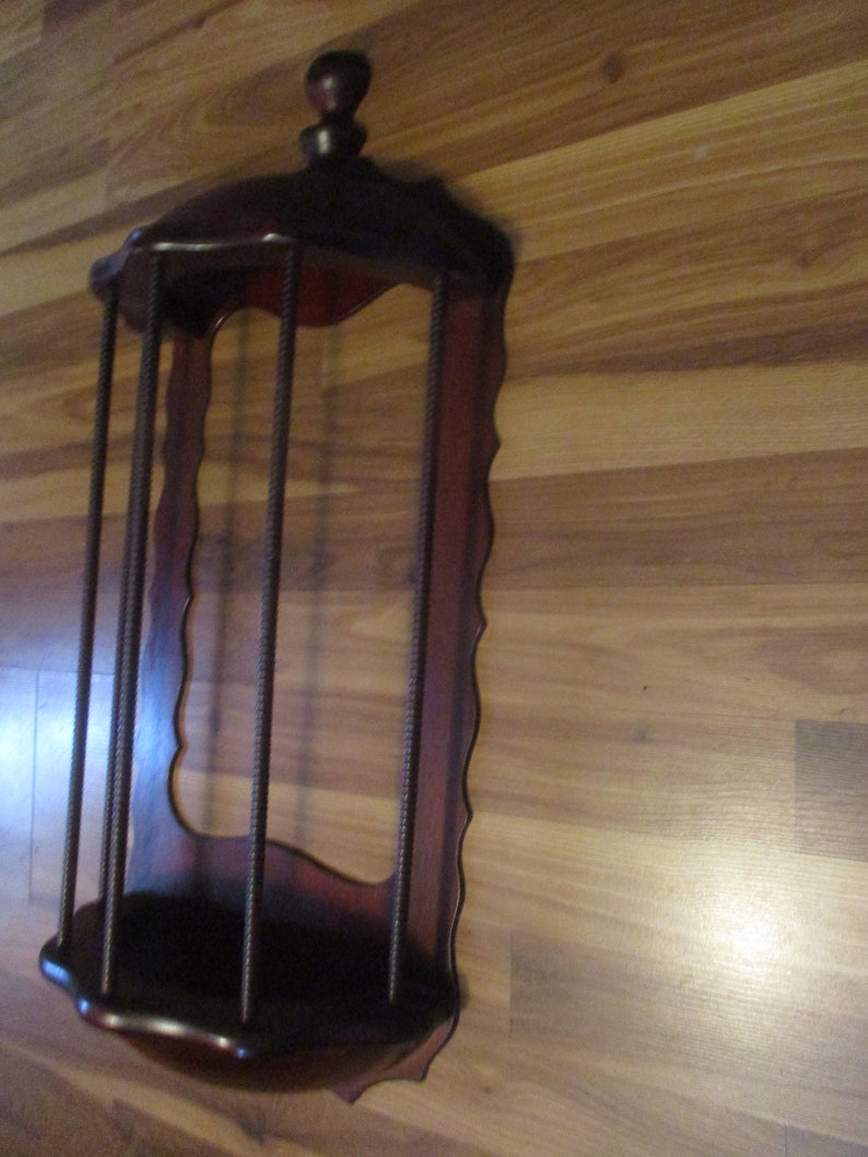 Portico Style Wall Pocket - Turned Wood Form 28.75" X 12.25" X 6" Deep ...