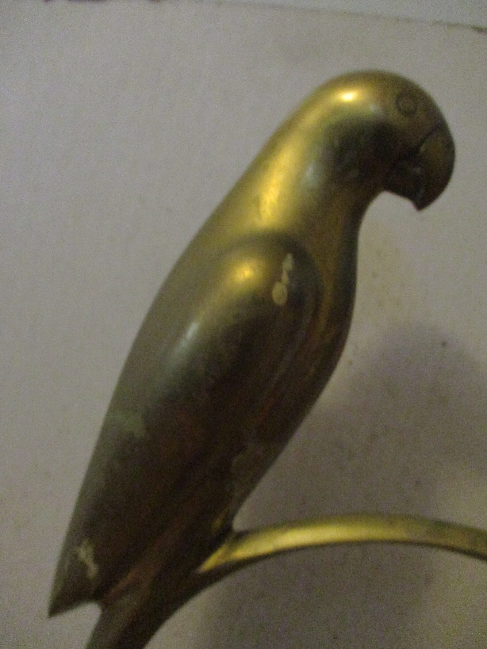 Brass Parrot Bird Statue and Tray Fun 18 High Form of - Etsy