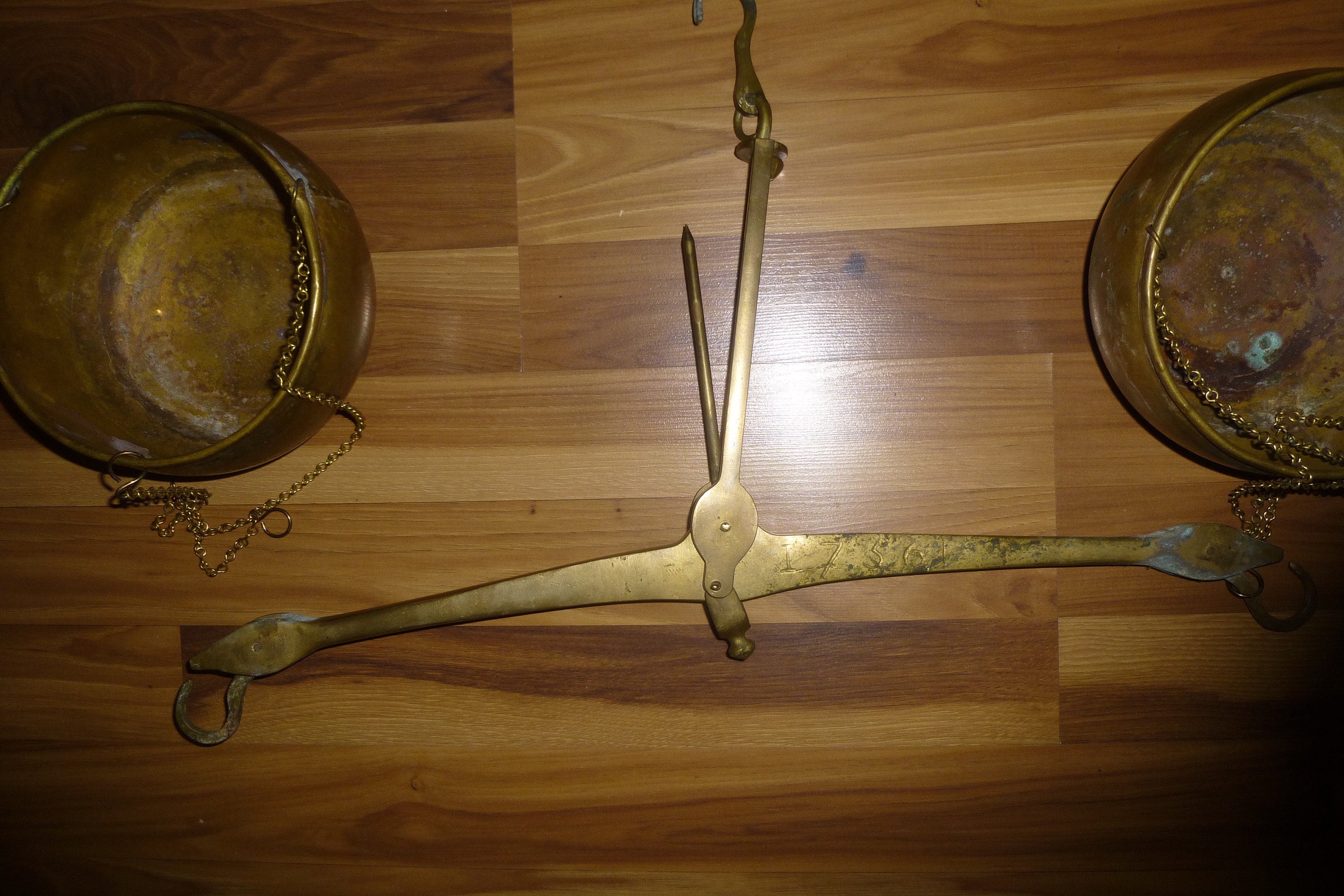 Antique Hanging Brass Equal Arm Balance Scale With Hanging | Etsy