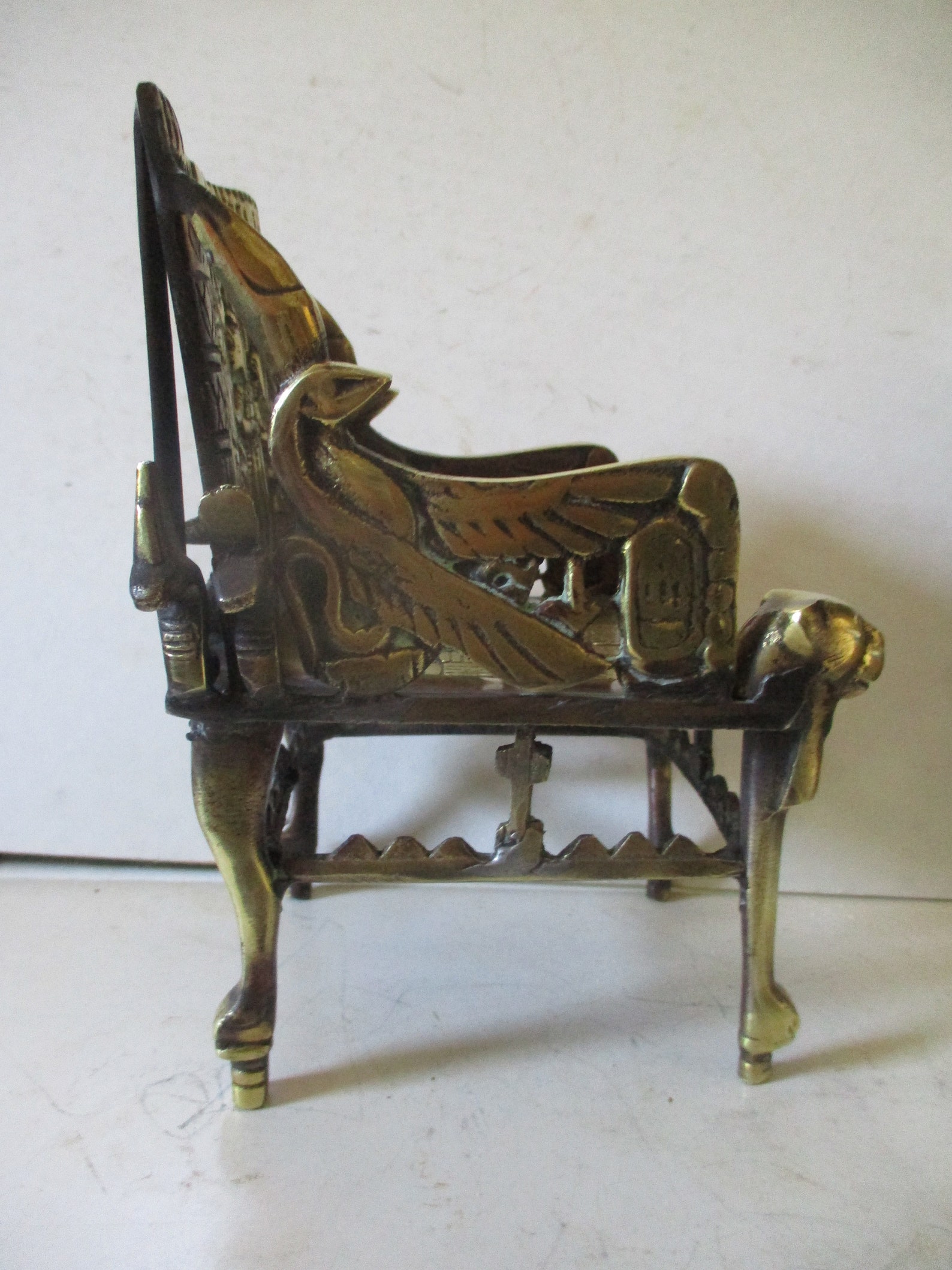 King Tut's Throne Doll Sized Replica of Famed Treasure - Etsy