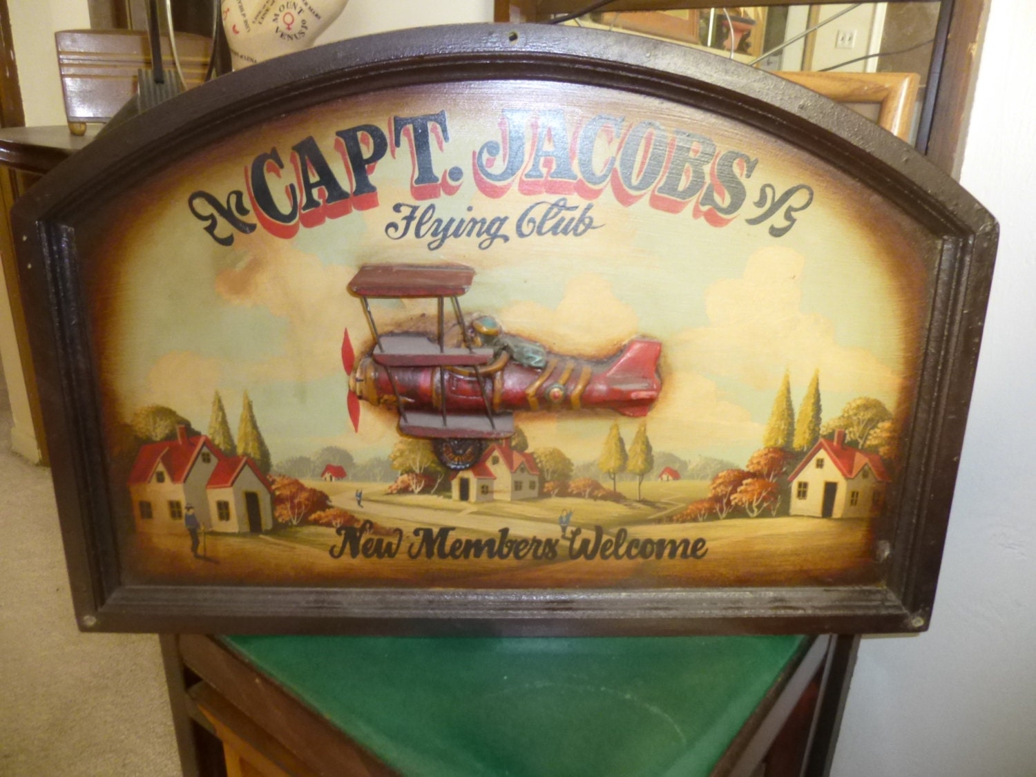 Captain Jacob's Flying School Red Triplane and Pilot | Etsy