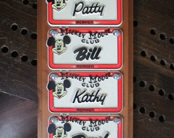 Mickey Mouse License Plates - Etsy