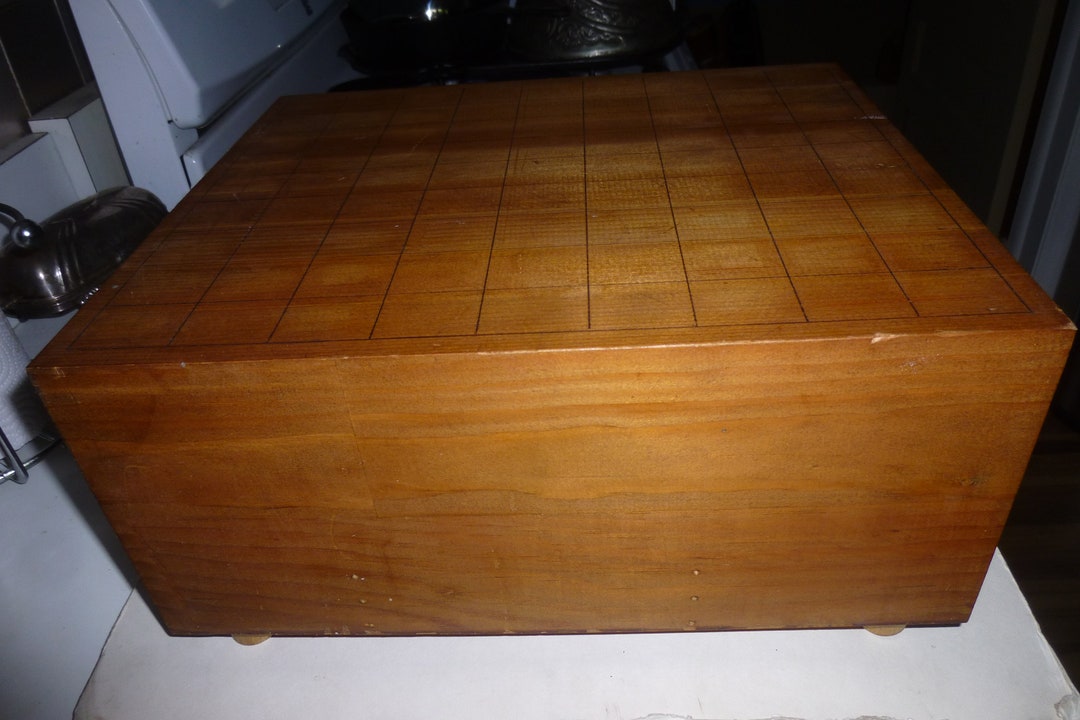 Shogi Board - Mid-century Japan Gameboard - Elevated Shelf - Display ...