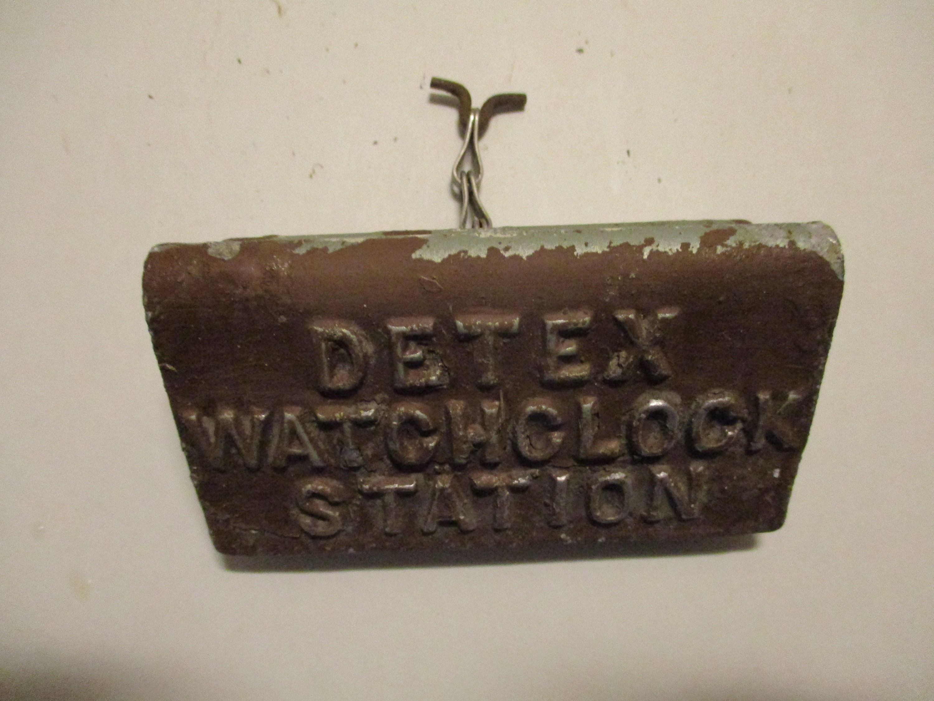Detex Watchclock Station Industrial Iron Wall Pocket With - Etsy