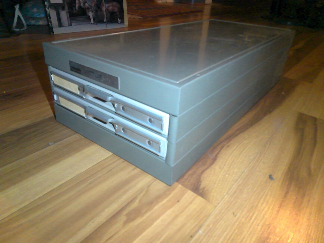 Victor Kardex 2 Drawer File Cabinet- 18" X 8" X 4.5" Deep W 50 Flaps ...