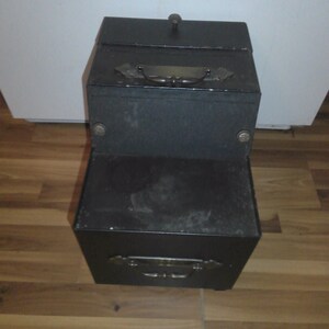 Coal Scuttle and Shovel - Edwardian Era Slant Front Tole and Brass Form ...