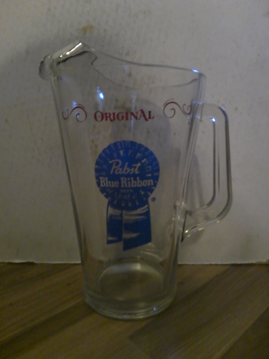Original Pabst Blue Ribbon Beer Pitcher - 64 Oz Form in Great Condition ...