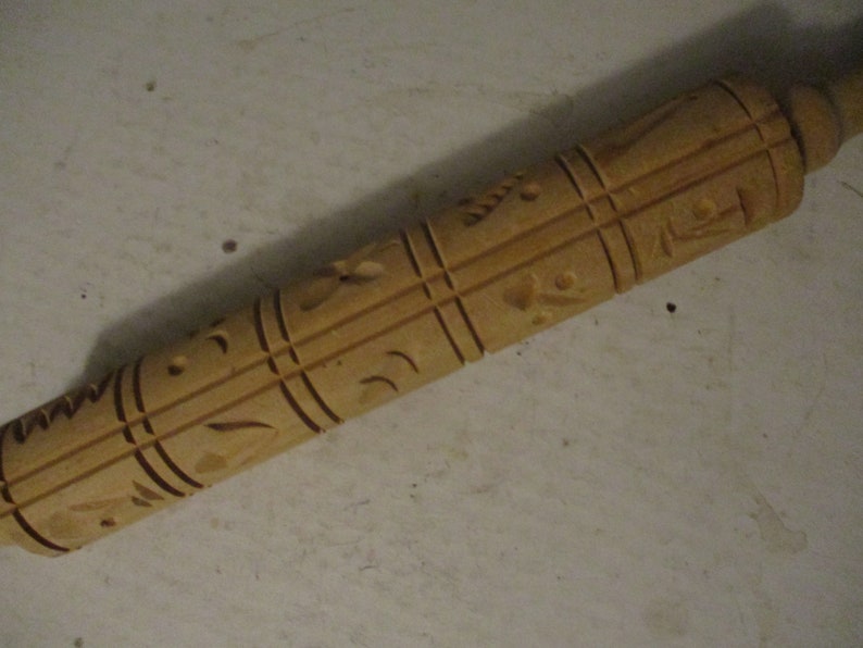 Springerle Rolling Pin Carved With Various Plants and - Etsy