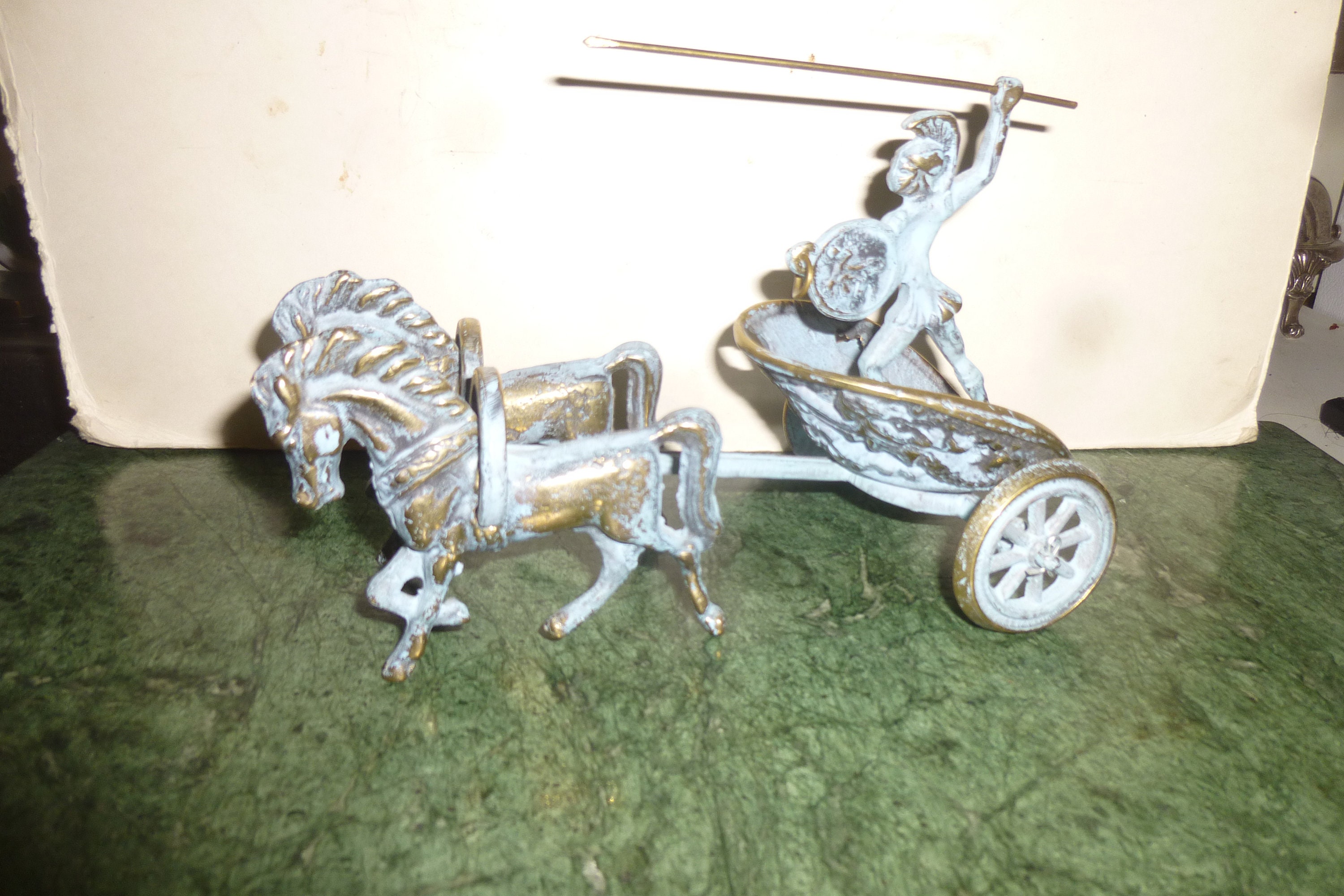 Bronze Chariot Fun and unusual vintage rolling Greek style | Etsy