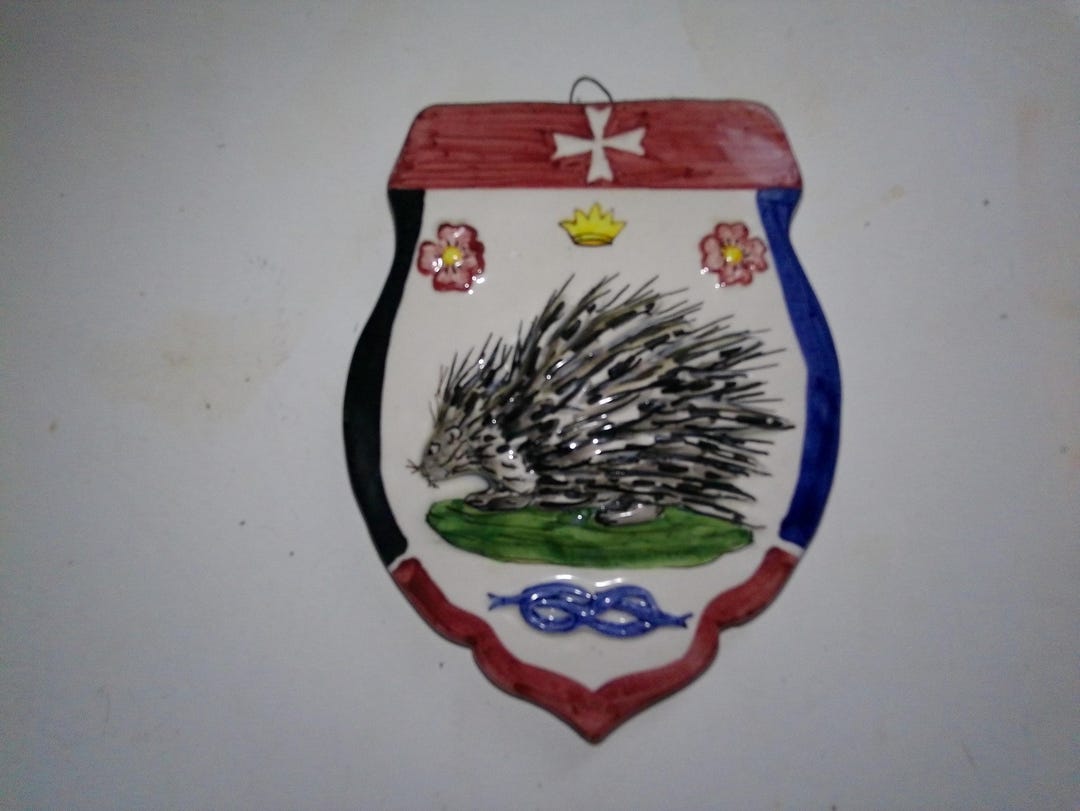 Coat of Arms of the Sovereign Contrada of the Porcupine- Heraldic Crest ...
