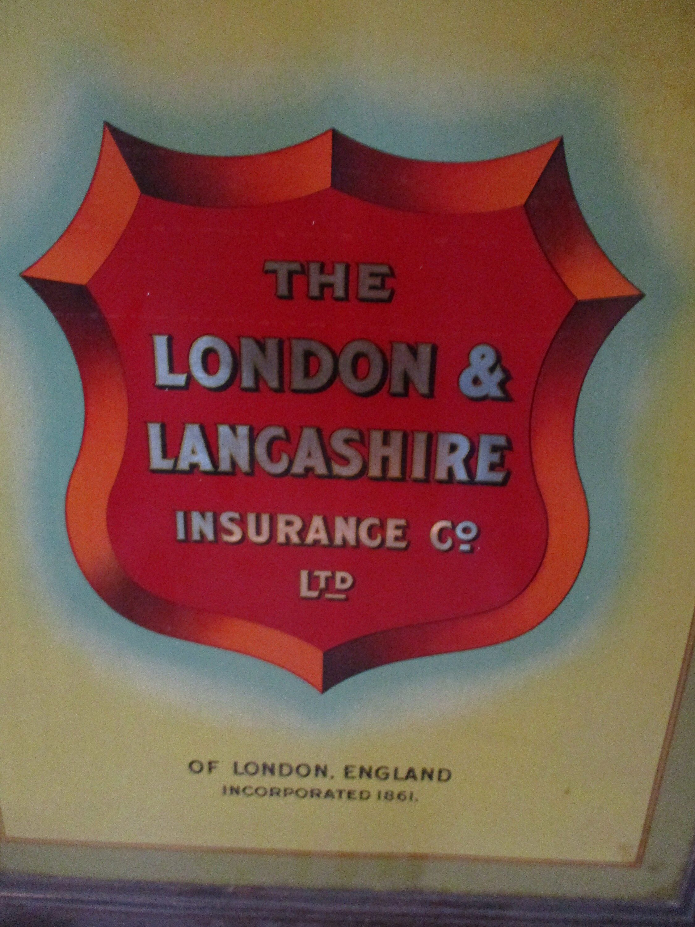 London and Lancashire Insurance Co. Ltd Antique English - Etsy UK