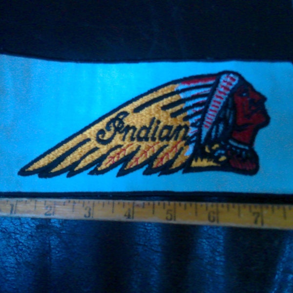 Large Indian Motorcycle Patch - Etsy