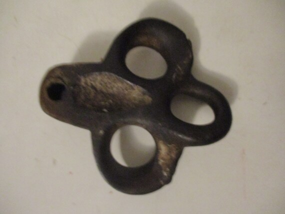 Antique Industrial Cast Iron Latching Buckle - Victor… - Gem