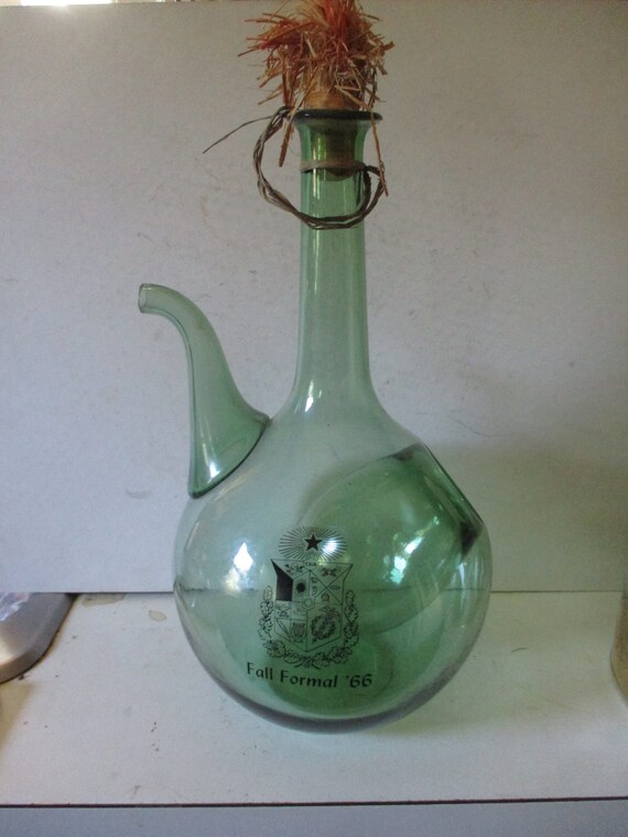 Chianti Wine Bottle Pitcher and Chiller-1966 Fall Formal - Etsy UK