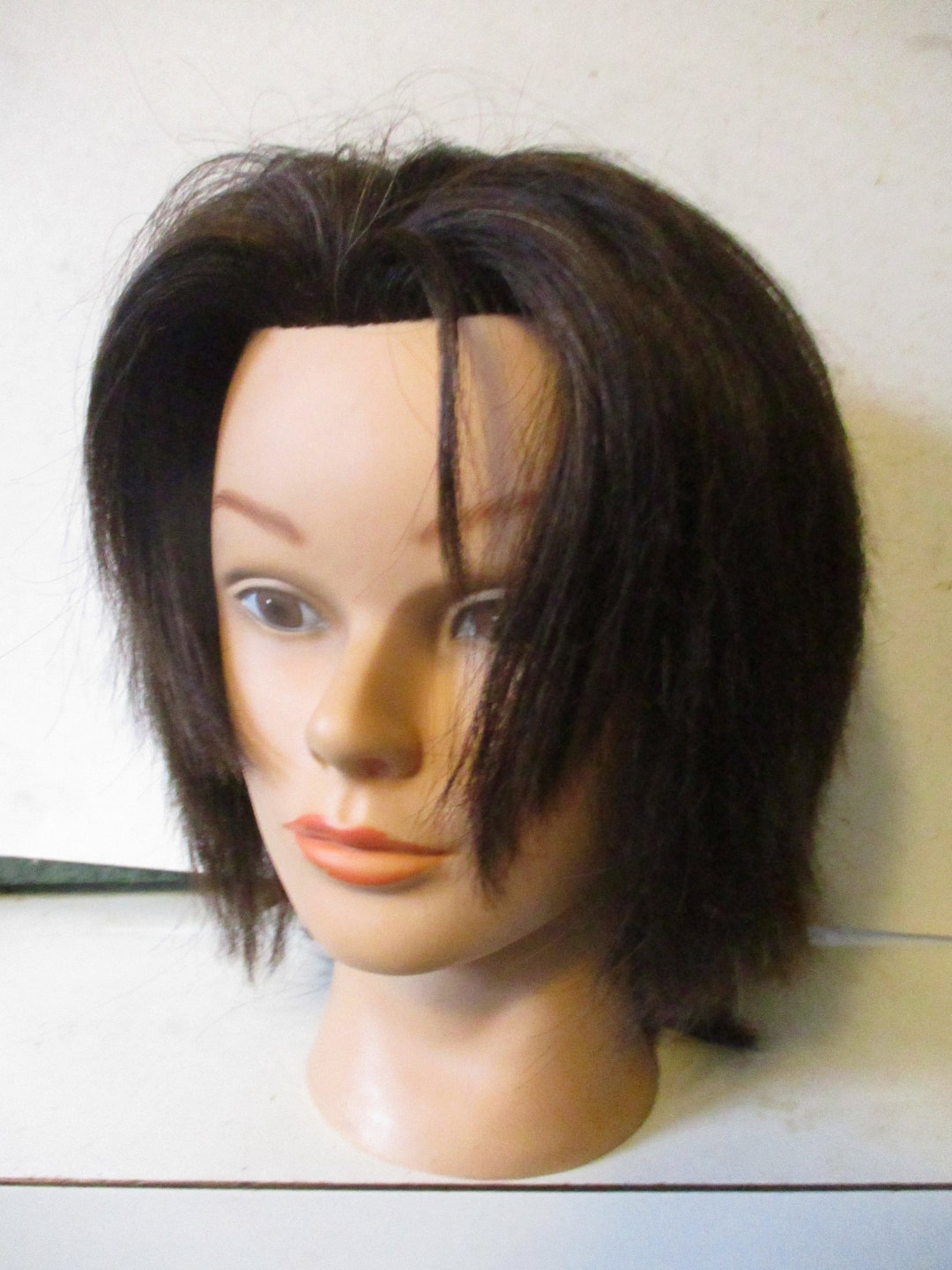 Ms Kim Mannequin Head - 1980s Gender Neutral Head With Hair for Barber ...