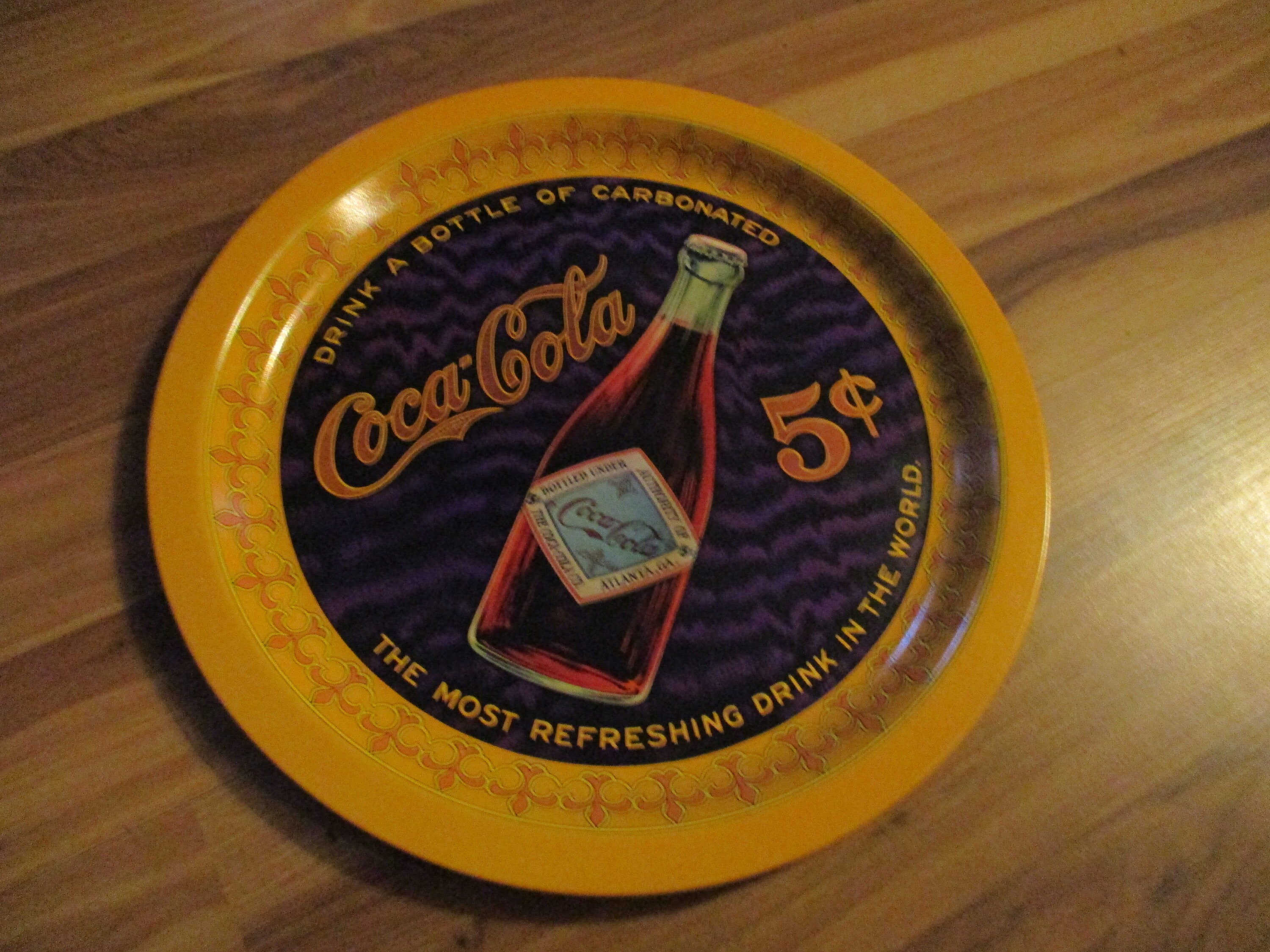 Decorative Trays Rare and Unusual Form 1970s Round Repro 12.25 diam ...