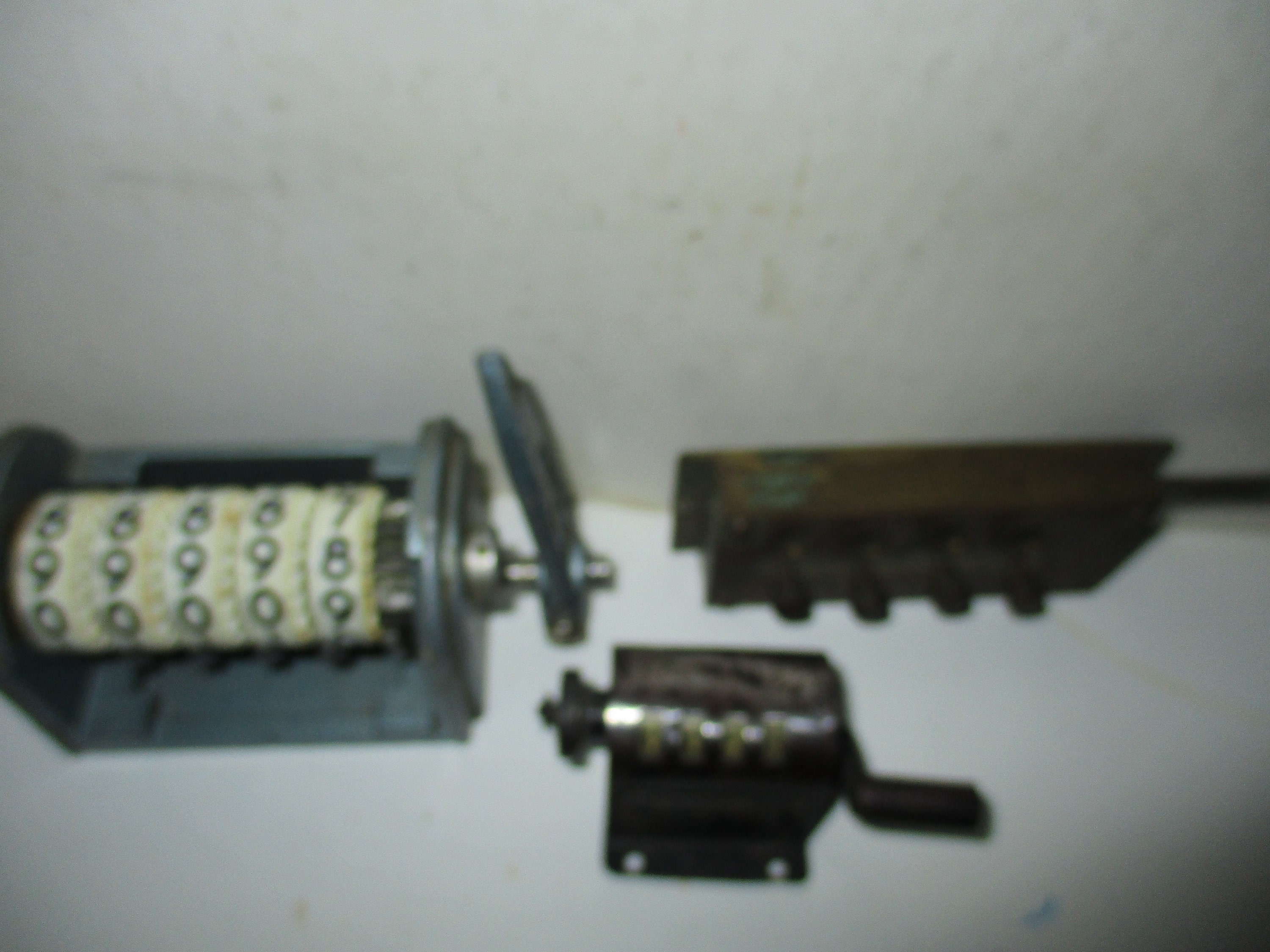 Mechanical Production / Attendance Counters - Three Vintage 4 and 5 ...