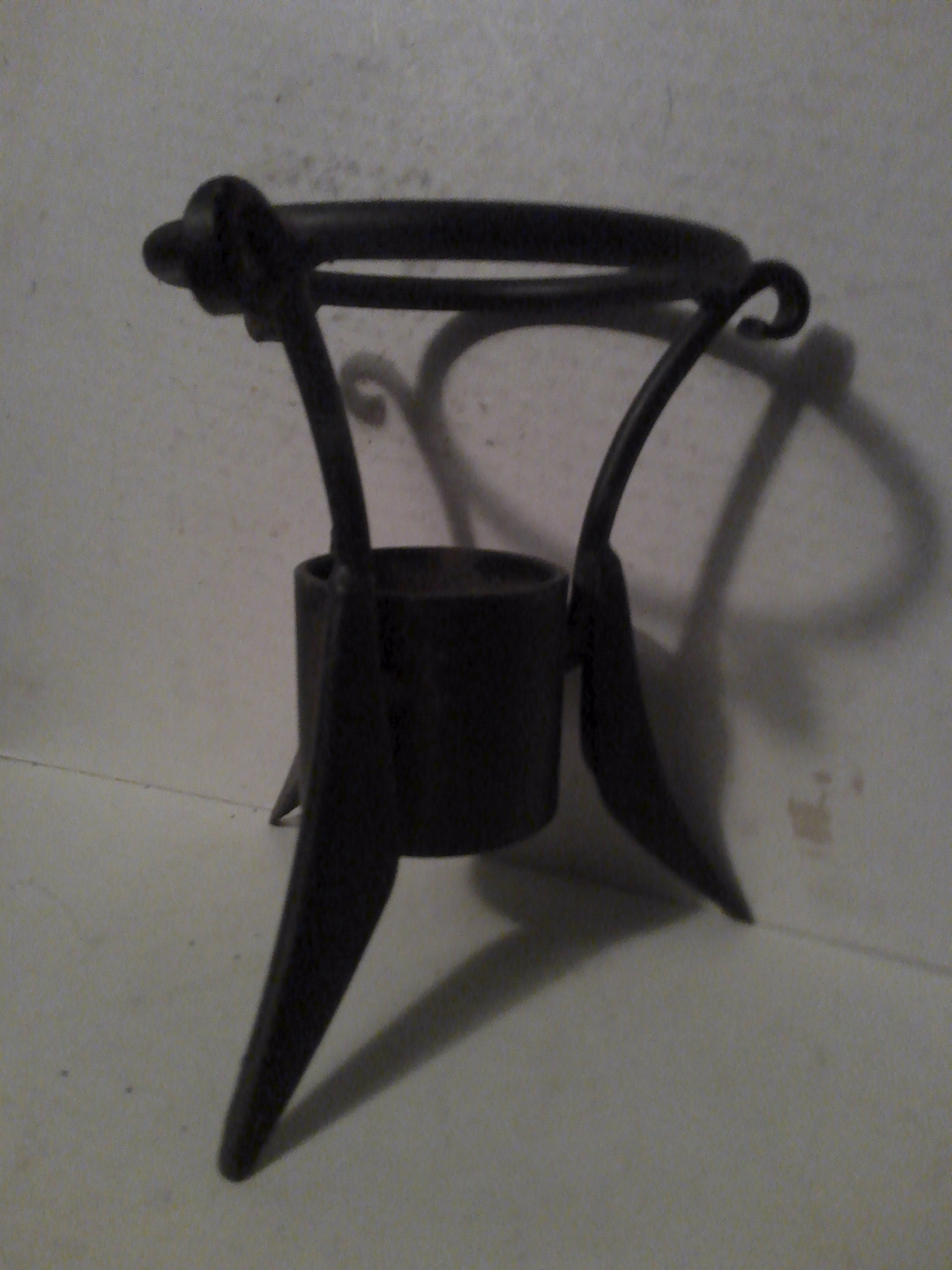 Wrought Iron Display Stand 2 Way 8 High Form for Gazing Balls, Planters ...