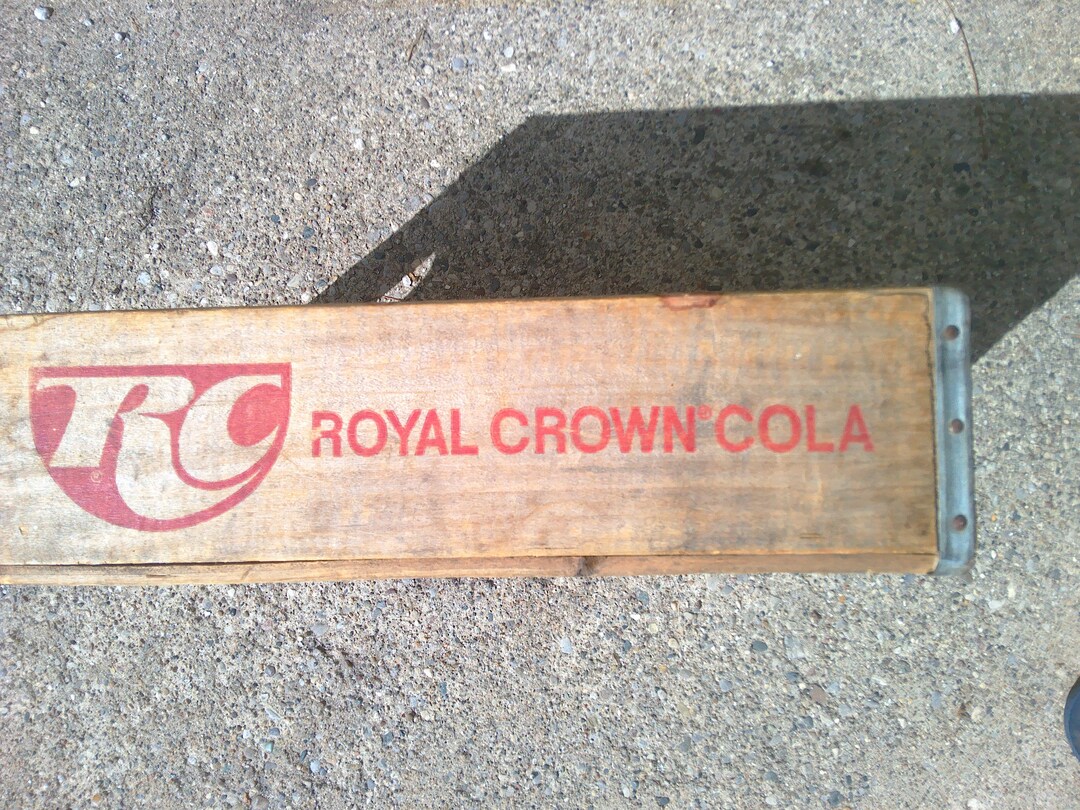 RC - Royal Crown Cola Soda Pop Crate - Antique Red Paint on Wood From ...