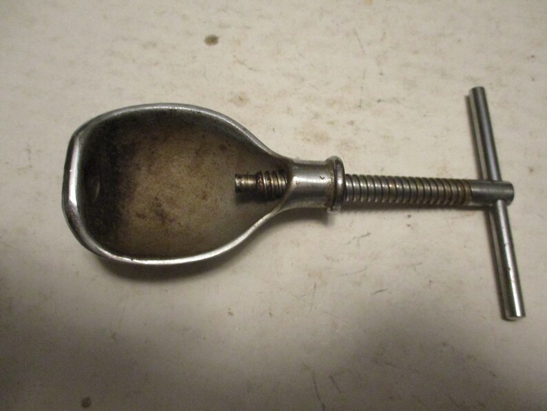 Steel Nutcracker Mid-century Modern Nutshell Shaped Screw - Etsy