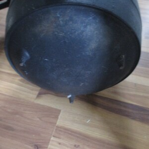 Antique Cast Iron Cauldron and Trivet Stand Very Rare 1890s Era 2 ...