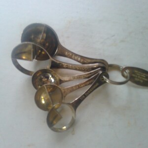 Tablespoon and Teaspoon Measures 6 Piece Set Quarter/half/full Sized ...