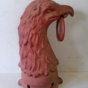 Eagle Head Hitching Post - Patriotic 11" High Cast Iron Form for 4.75 ...