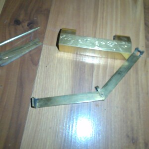 Antique Chinese Lock - Large Etched Brass Form With Bronze Patina - 3.5 ...