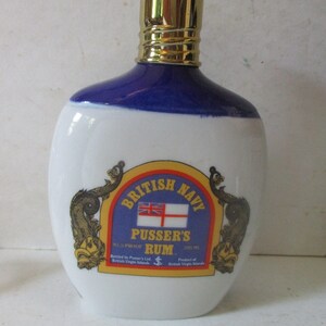 Pusser's Rum Ceramic Decanter, Flask and 2 Oz Bottle-set of 3-logo ...